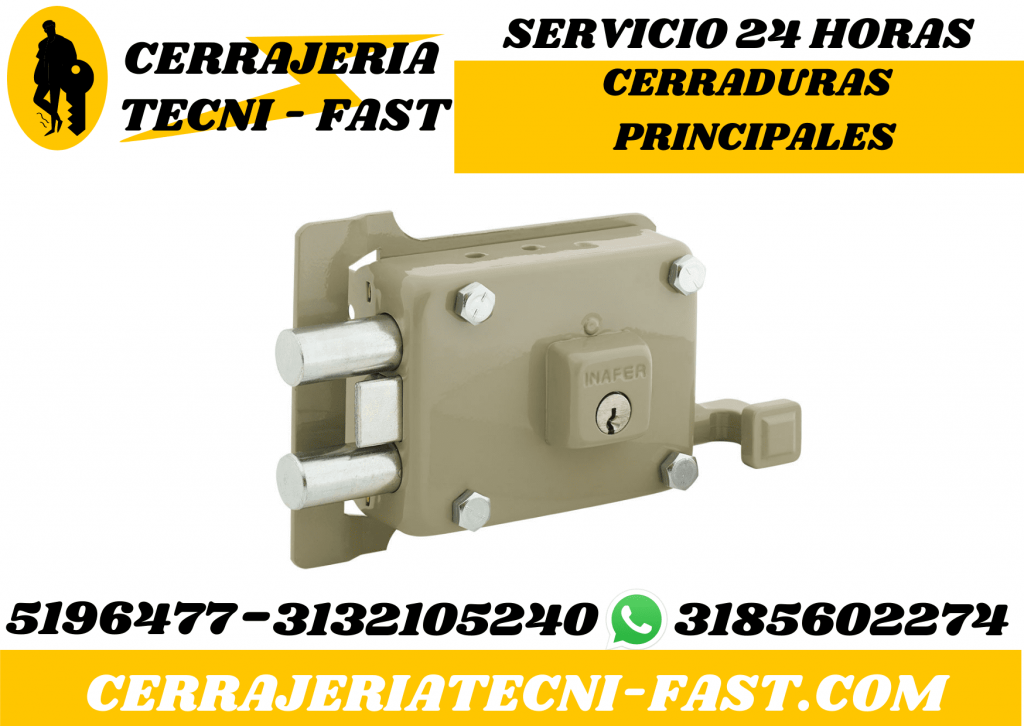Cerradura de sobreponer inafer c-999 | Cerrajería Tecni - Fast